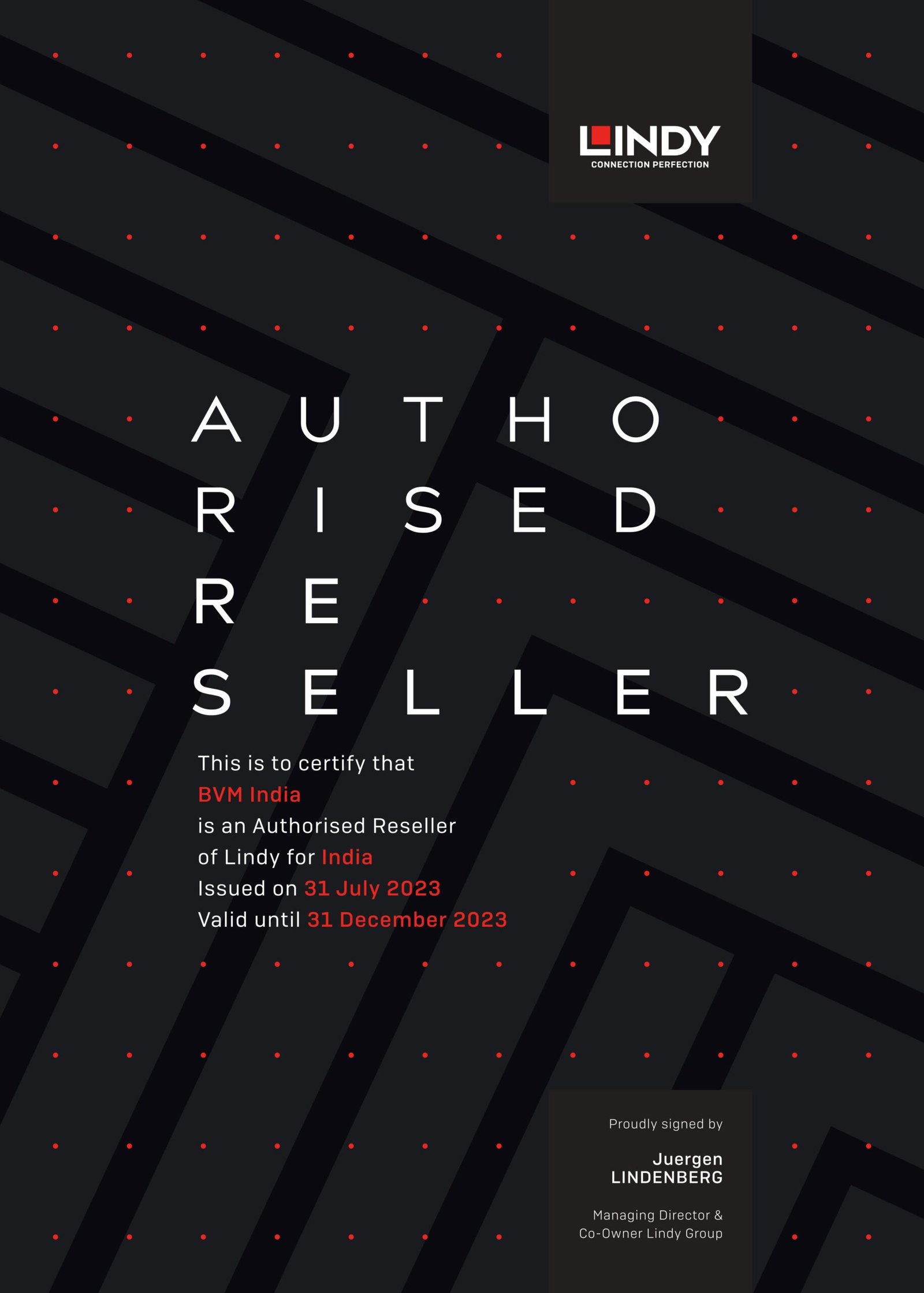 Certificates - | BVM INDIA